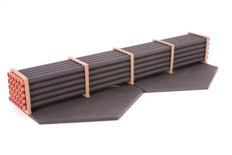 60’0″ Black Pipe Load & Cradles – Infront Models